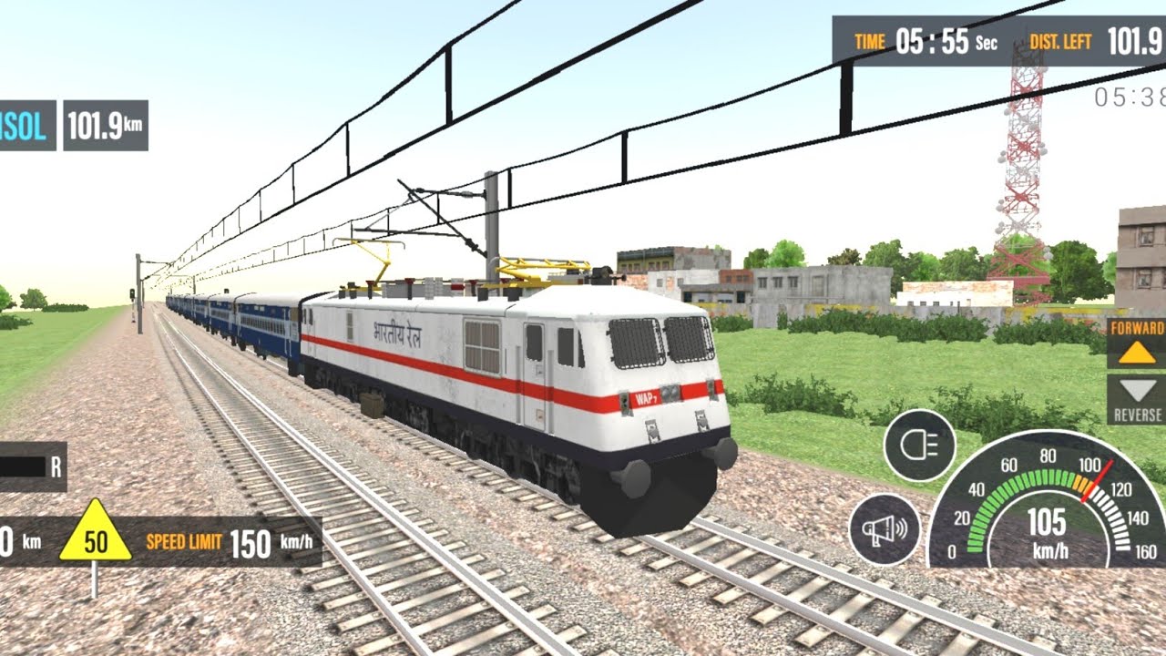 Driving Passenger Train Simulator 3D | Indian Train Simulator ...