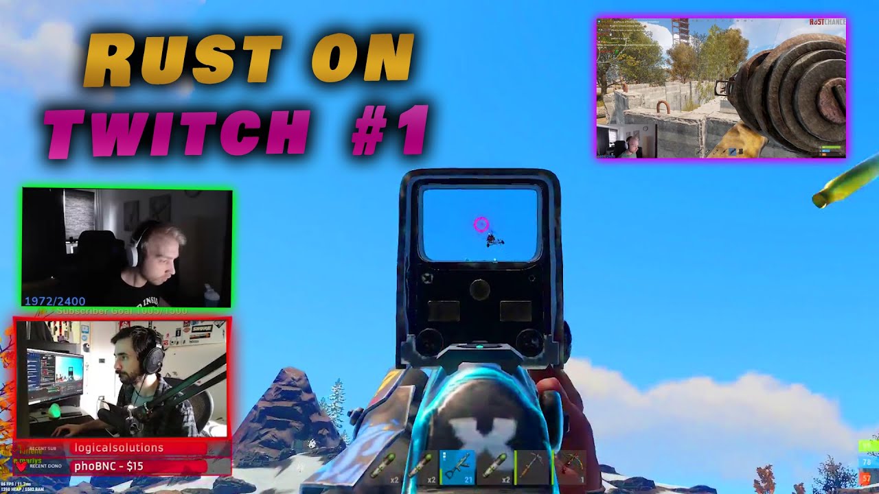 Rust highlights and fun moments , posty killed by cheater & blooprint ...