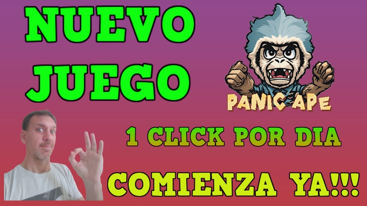 🤑NUEVO JUEGO🤑 🚀 GANANCIAS DEL 1% DIARIO🚀 PANIC APE - YouTube