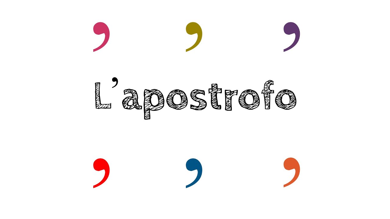 Apostroph - | Italienisch #easygoing - YouTube