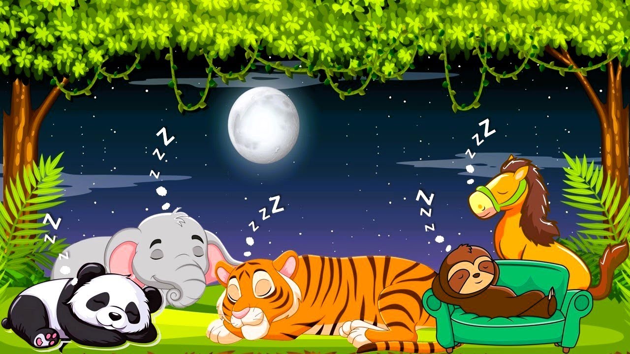 🦊🦁💤 Wildlife Wonders: Animals Sleeping in the Jungle Nursery Rhymes ...