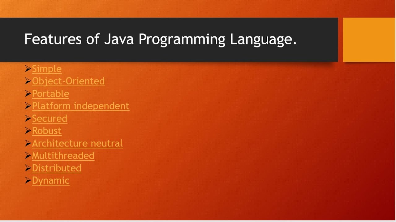 Part 3|Features of Java | why Learn Java - YouTube