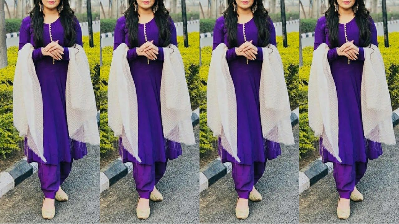 25+Beautiful Purple Suit Design | Purple Plazo Suit | 💜💜💜Purple Punjabi ...