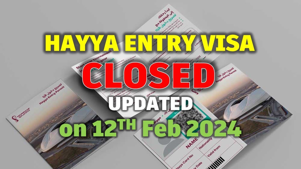 Hayya Entry Visa is closed #qatar #hayyavisa #qatar2022 #hayyaasia ...