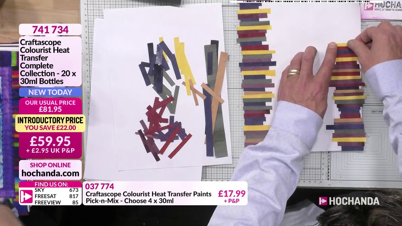 Craftascope Heat Transfer Paints Show - YouTube
