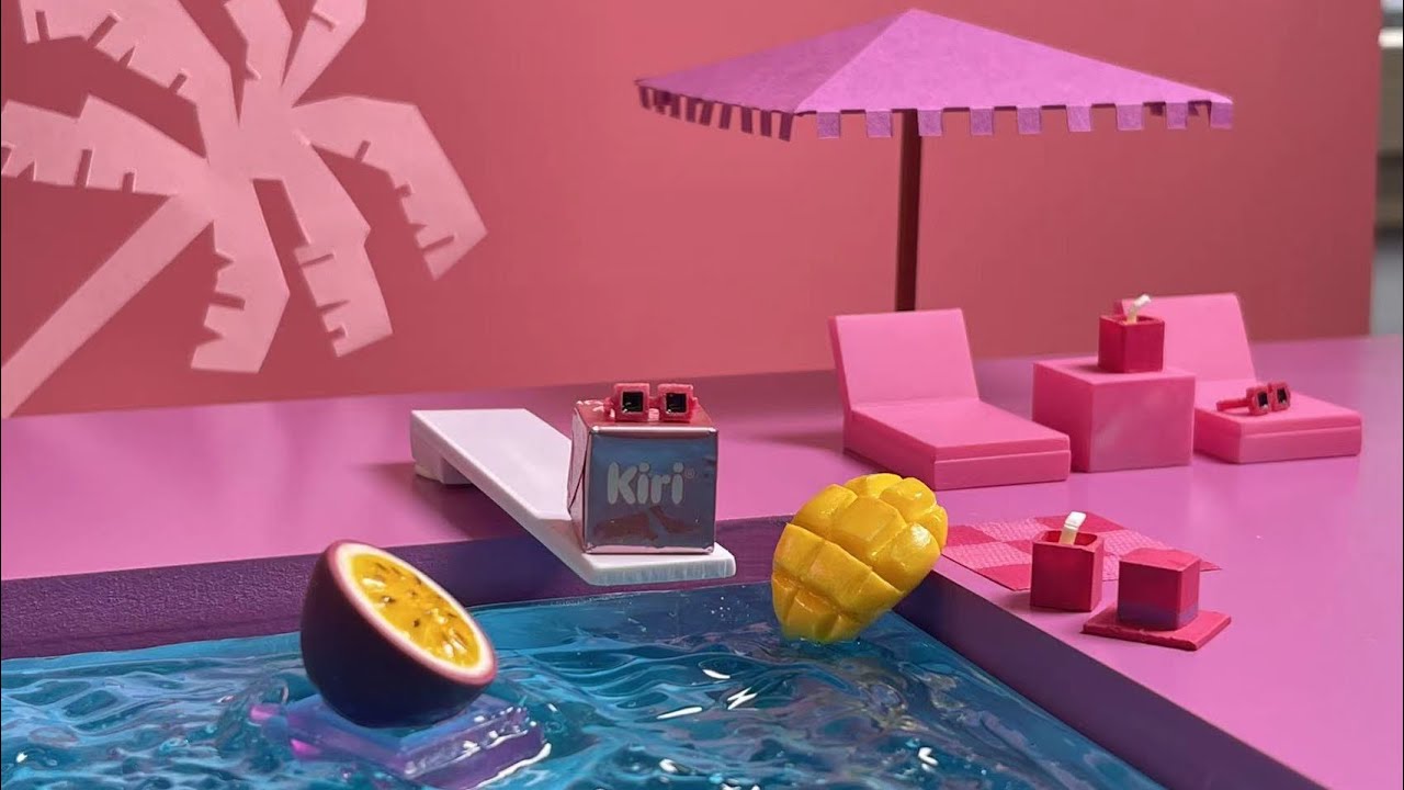 The backstage of Kiri advertising, miniature set - YouTube