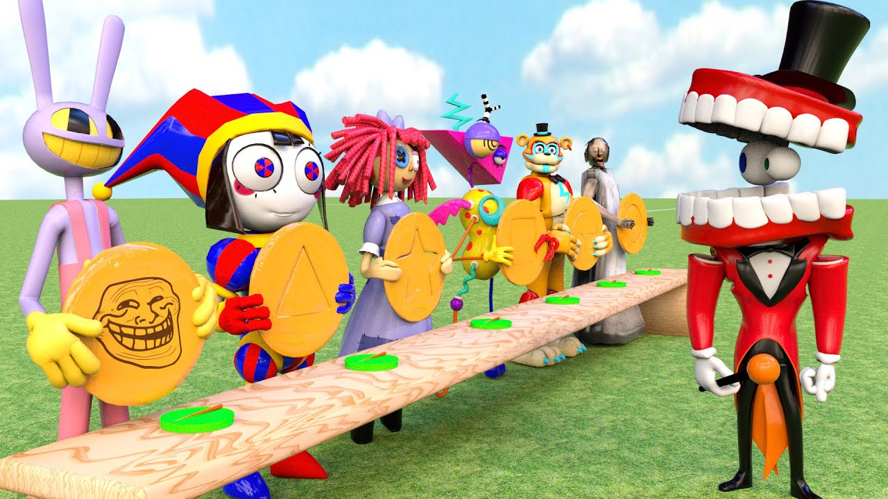 The Amazing Digital Circus vs Squid Game Challenge Trying Honeycomb ...