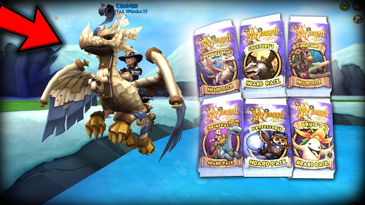 Opening EVERY HOARD PACK in Wizard101 - YouTube