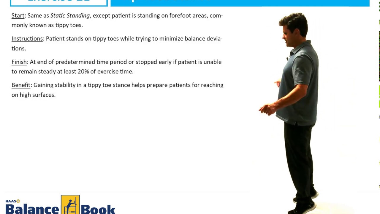 Exercise 21: Tip Toes Stance - YouTube