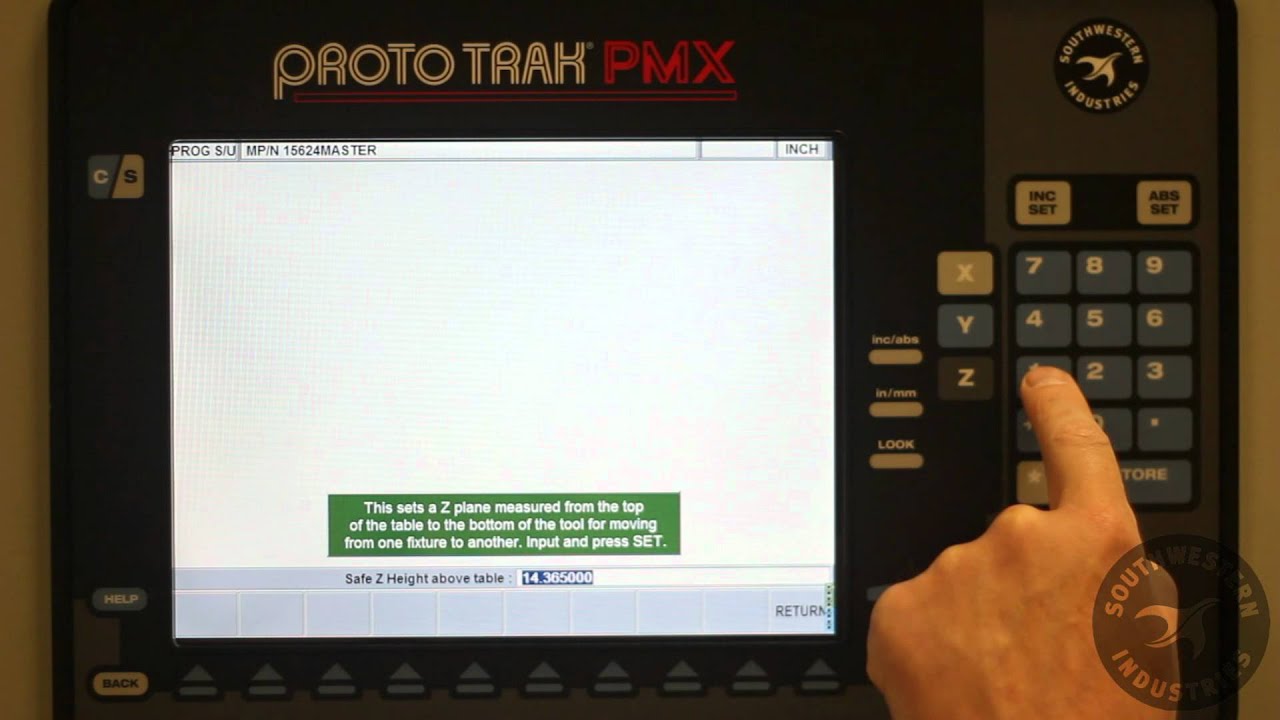 How to Set Z-Axis Safety Height on TRAK LPM with ProtoTRAK PMX - YouTube