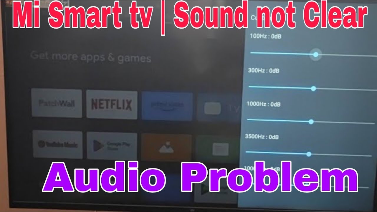 Mi Smart tv | Sound not Clear & Audio Problem Solved - YouTube