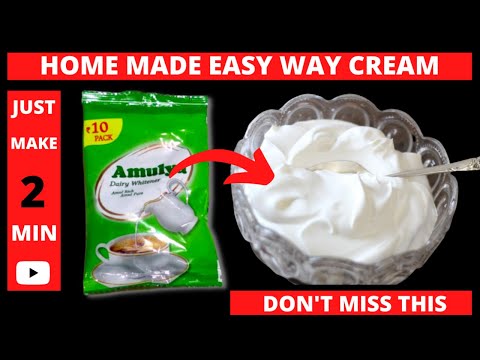 Homemade Fresh cream|| Homemade Cream with Milk Powder Recipe | Fresh Cream Recipes @HomeCooking22