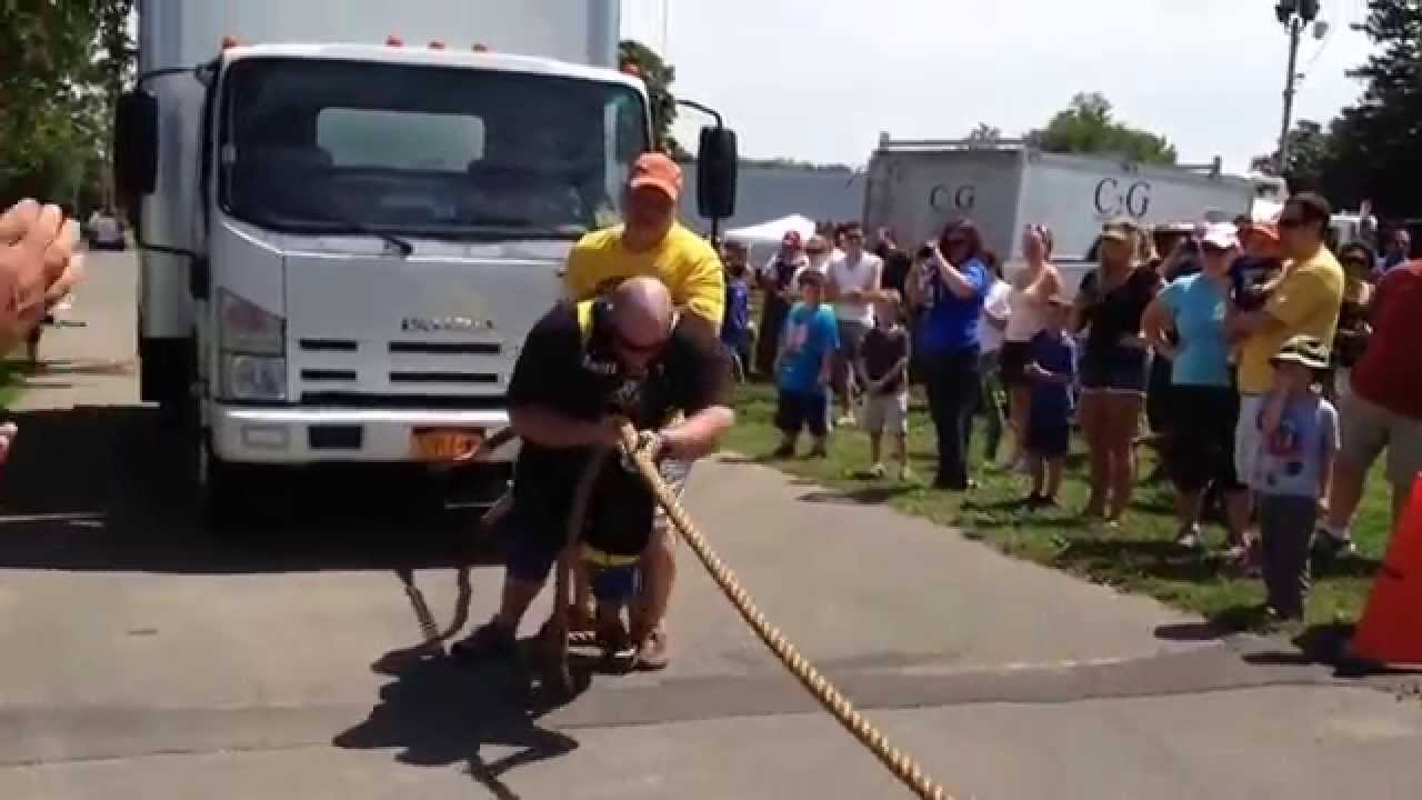 Strongman truck pull. Matt Page - YouTube