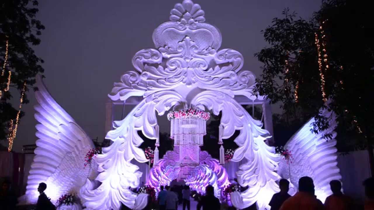 Beautiful Swan Theme for Wedding Reception - YouTube