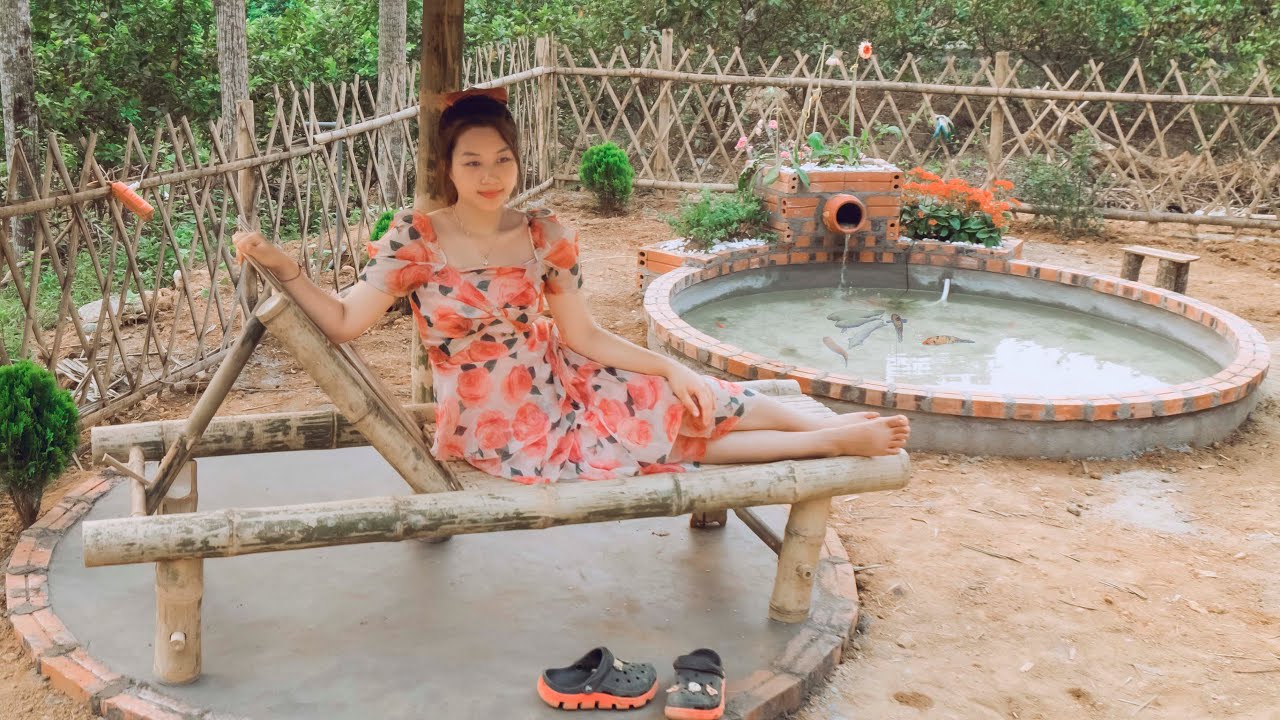 95 Days The girl builds a complete wooden house. Alone Living off the ...