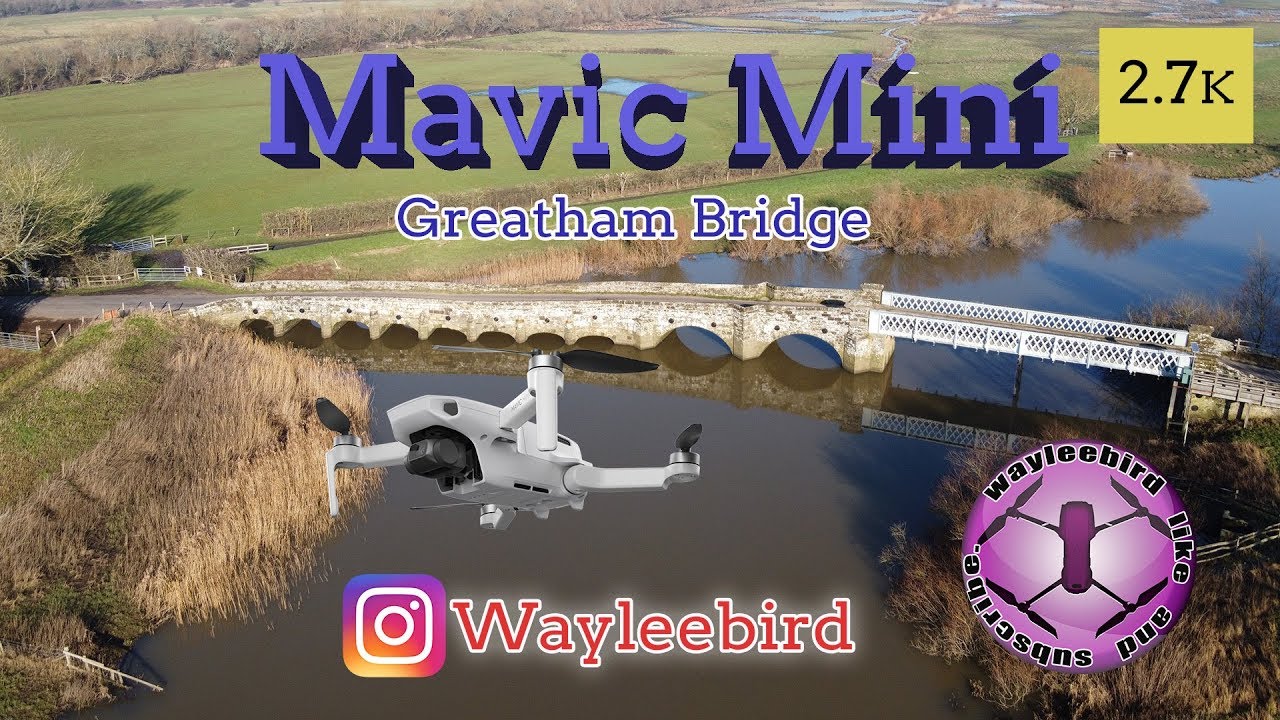 DJI Mavic Mini at Greatham Bridge West Sussex - YouTube
