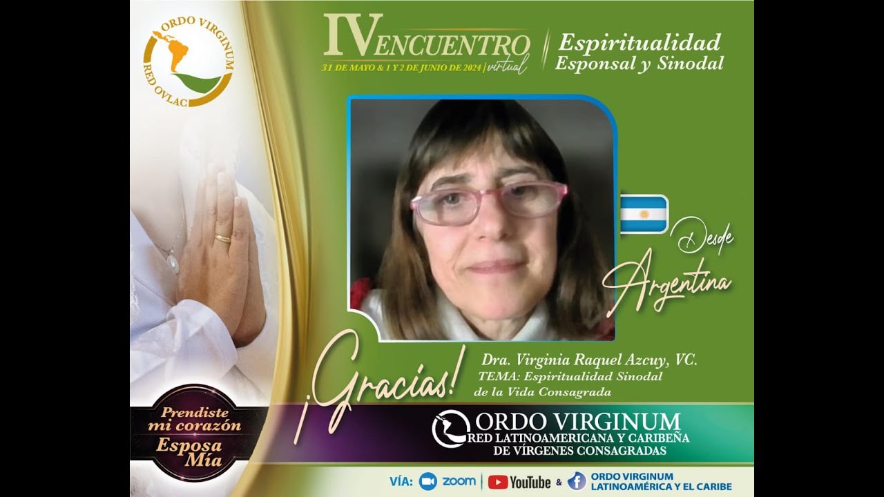 🗣Ponencia: Espiritualidad Sinodal en la Vida Consagrada con la Dra ...
