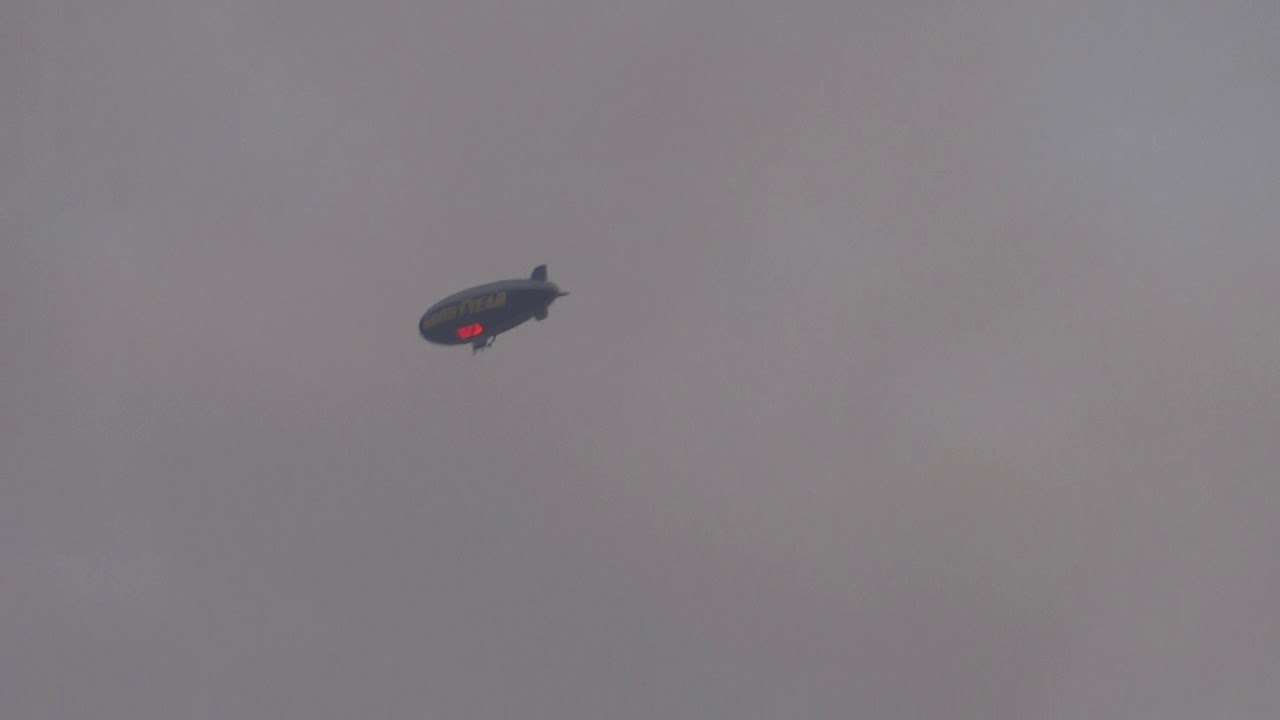 A Blimp Flying Over Anaheim, California. Friday, October 17, 2014 ...