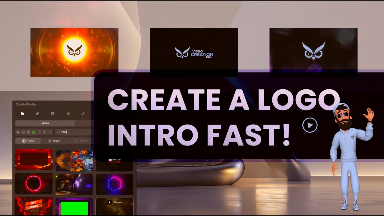 Create Logo Intros with Stock Videos | CreateStudio - YouTube