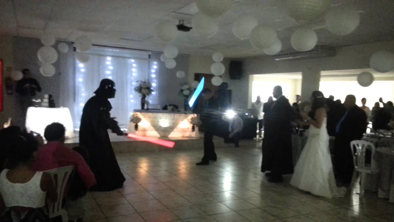Boda Nando & Aixa 8/nov/2014 Darth Vader vs Nando - YouTube