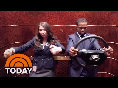Alfonso Ribeiro’s Crazy 30 Rock Elevator Ride With Chloe Coscarelli And Jenna von Oy! | TODAY