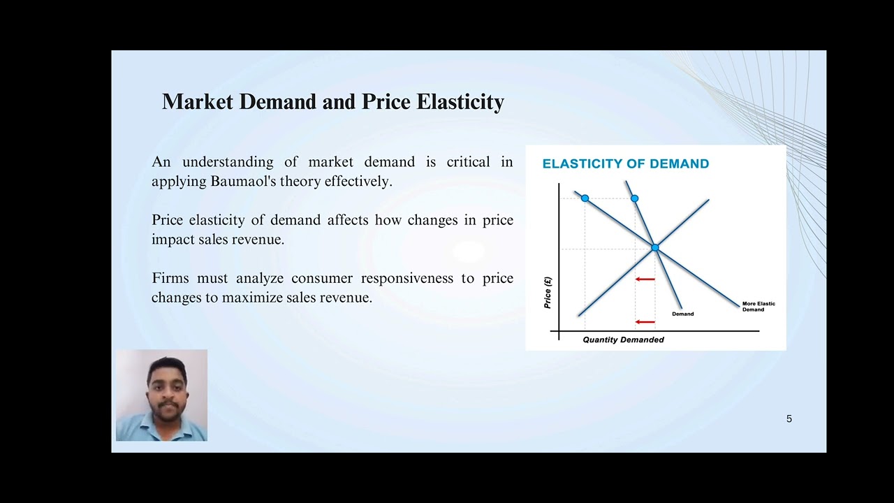 Baumol's theory of sales revenue maximization - YouTube