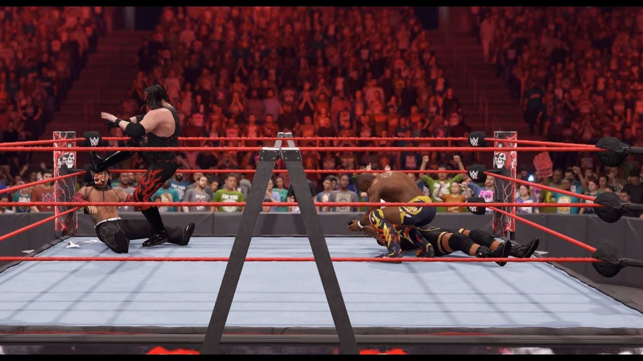 Ladder Match - Jeff Hardy Vs. Shelton Benjamin Vs. Kane Vs. MVP - WWE ...