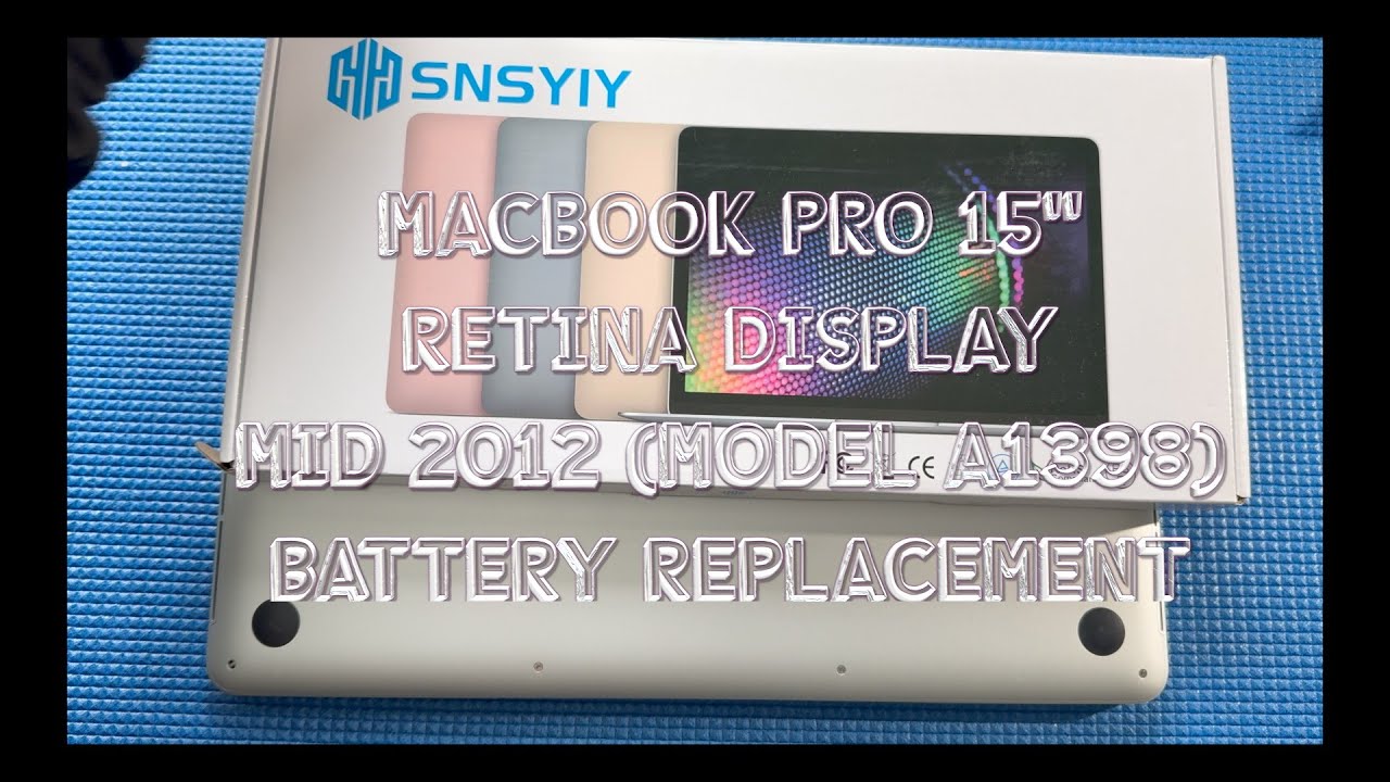 MACBOOK PRO RETINA 15" MID 2012 BATTERY REPLACEMENT - YouTube