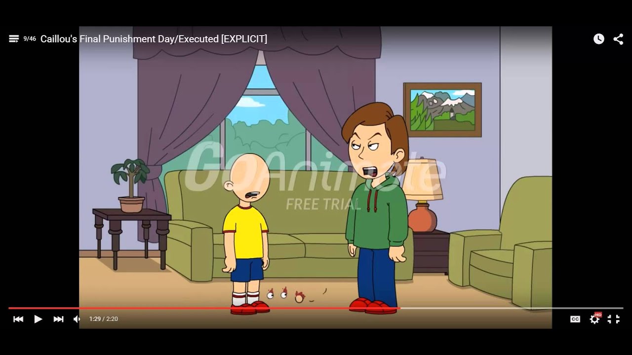 ActivistVictor reacts to "Caillou's Final Punishment Day/Executed [EXPLICIT]" - YouTube