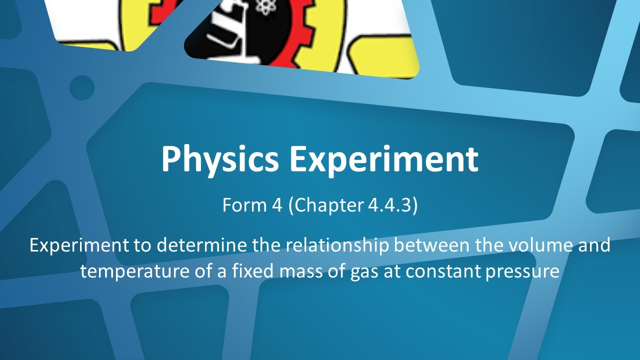 Experiment: Relationship - volume and temperature of a fixed mass of ...