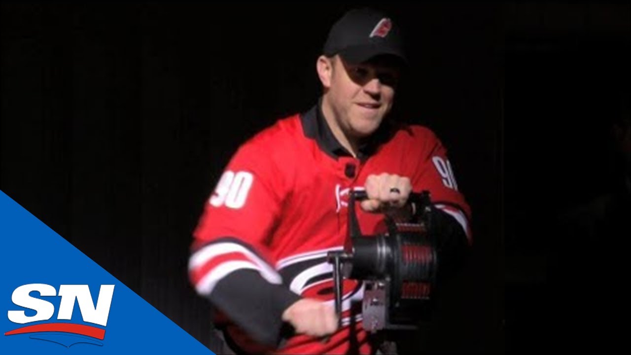 David Ayres Cranks Siren & Drives Zamboni Before Hurricanes Drop The ...