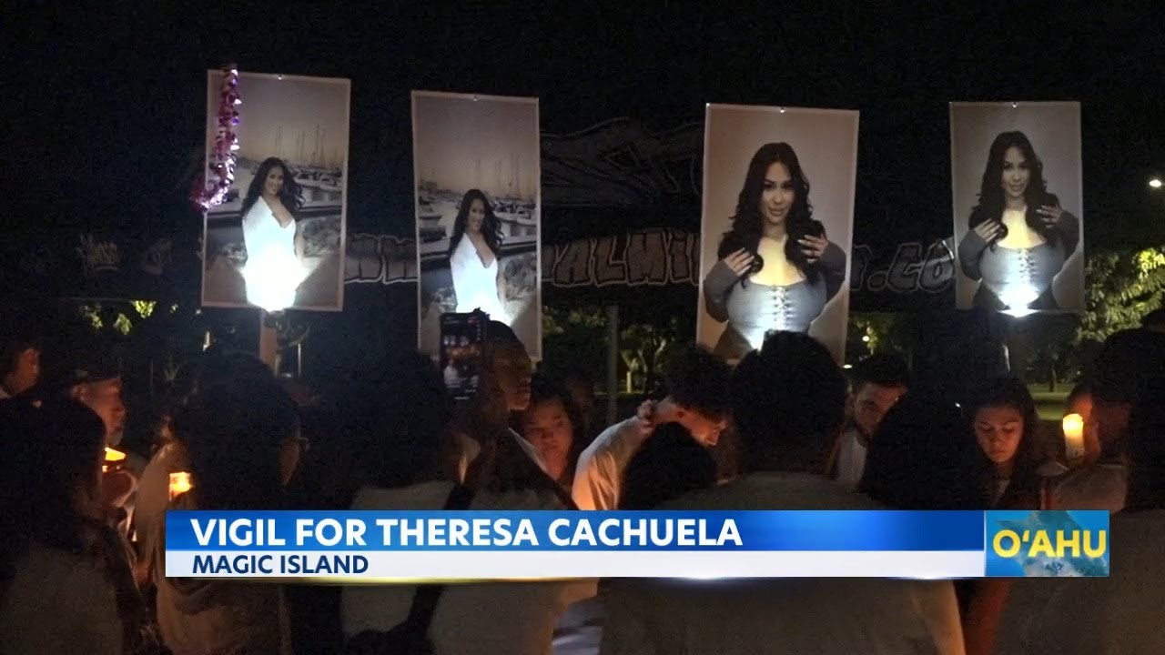 Community unites at Magic Island vigil to honor Theresa Cachuela's ...