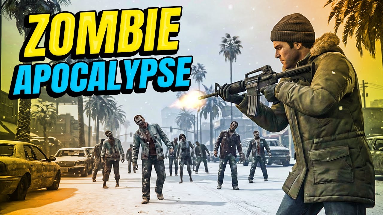 GTA 5 ZOMBIE APOCALYPSE MOD 🔥 Realistic Survival Gameplay & Install ...