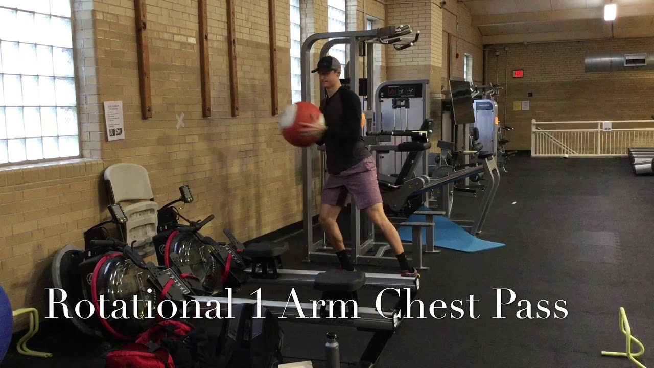 Rotational 1 Arm Chest Pass - YouTube