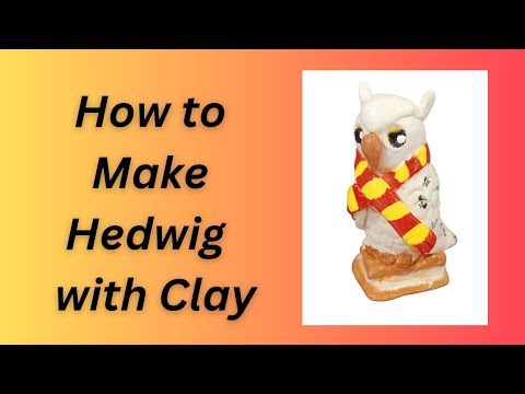 Hedwig Owl DIY with Crayola Air Drying Clay/ Harry Potter - YouTube