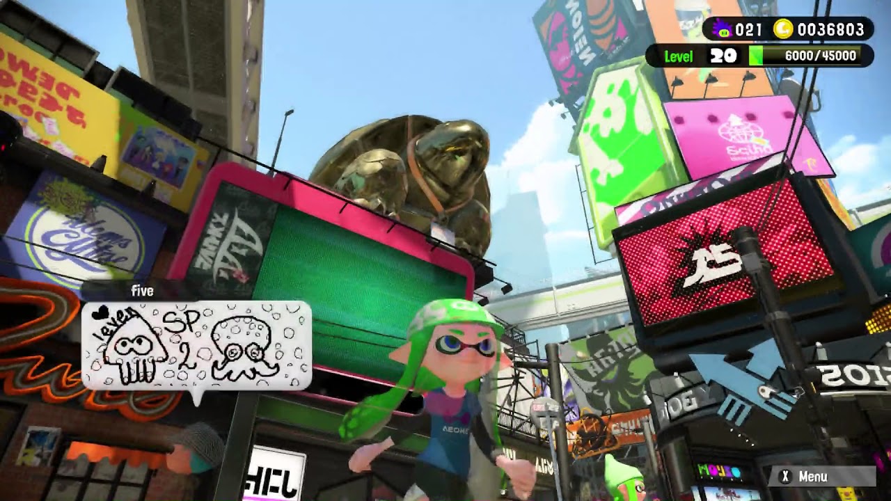 Splatoon 2 | Great Zapfish easter egg in Inkopolis square - YouTube