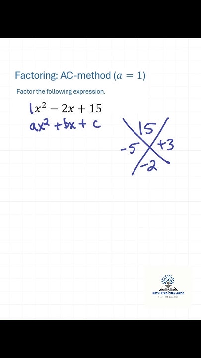 Can you find my mistake? Fun with Factoring! AC-method shortcut #math # ...