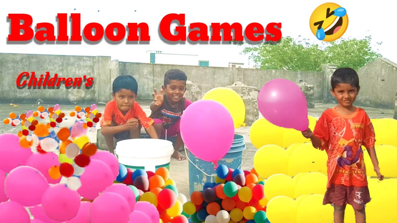 Balloon Games Race 🤣 Balloon Popping race Funny games - YouTube