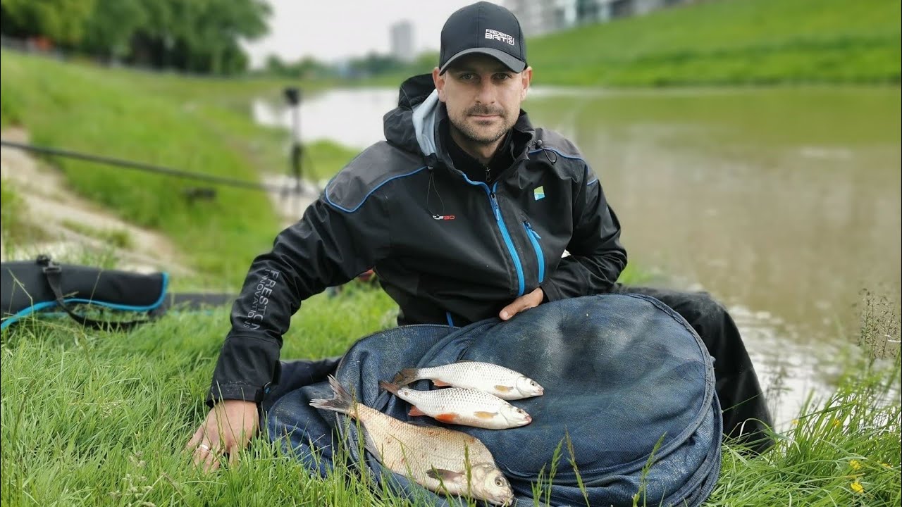 Klasyczny Feeder na Rzece Wisłok - Feeder Bait płocie, leszcze - YouTube