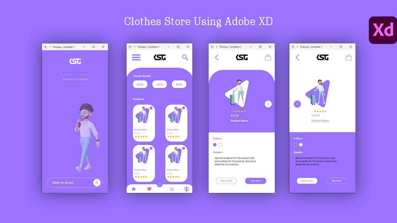 Adobe XD Tutorial | E-commerce App Design in Adobe XD | Adobe XD Tutorial For Beginner | - YouTube
