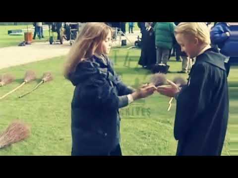 Behind The Scene Of Harry Potter | | EmmaWatson playing Hand Slap game Scene with TomFelton