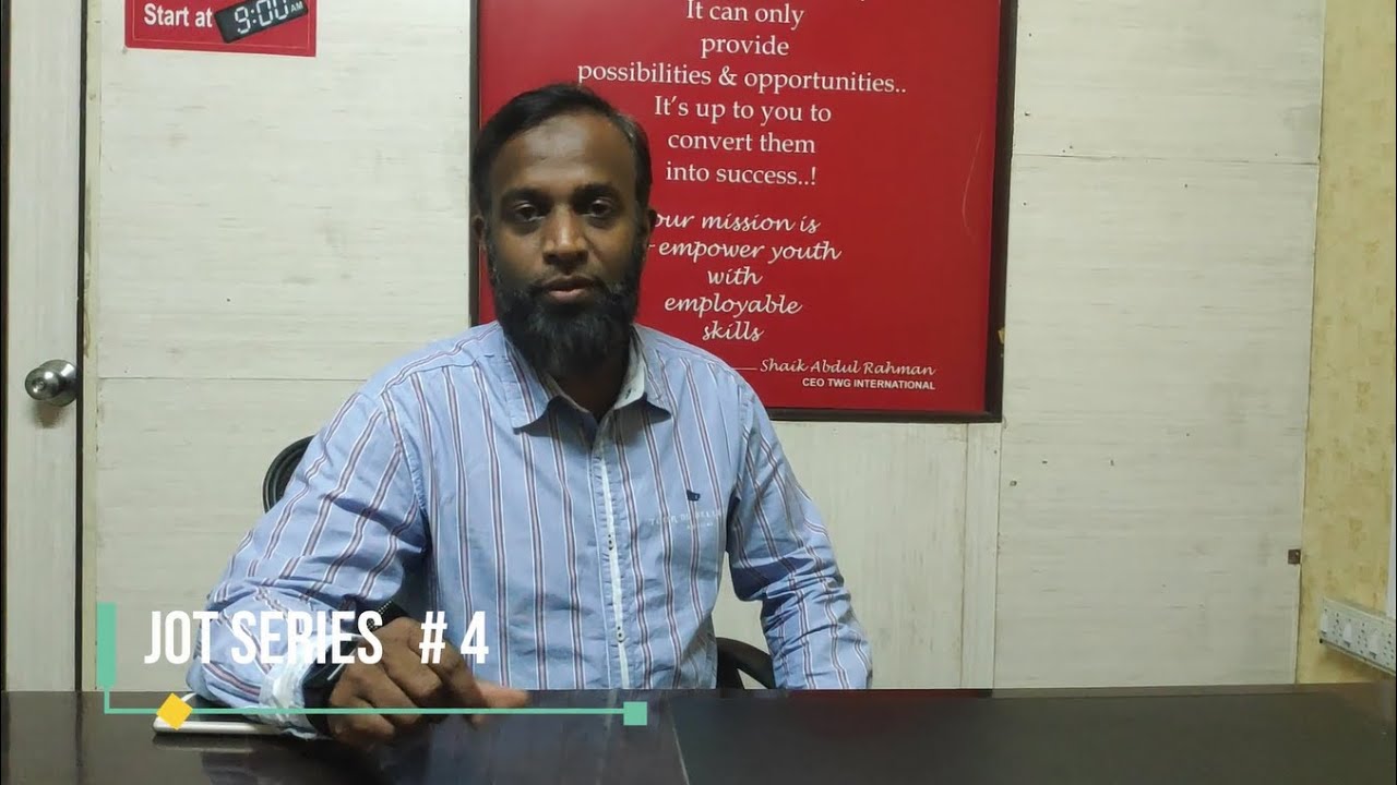 #JOT - Job Oriented Trainings Series 4 - YouTube