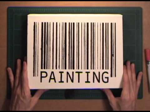 Barcode "PAINTING" Stencil by Scott Blake - YouTube