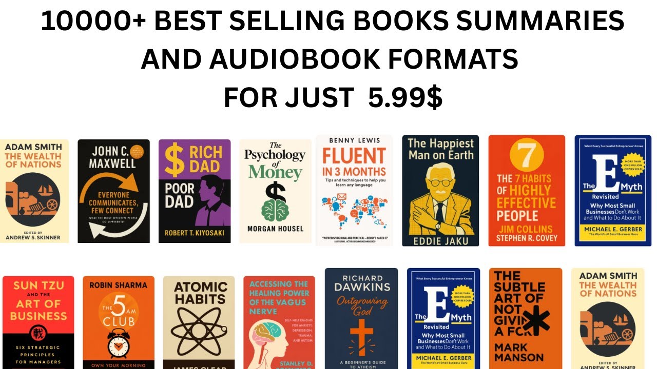 10000+ BEST SELLING BOOKS SUMMARIES AND AUDIOBOOK FORMATS FOR JUST 5 99 ...