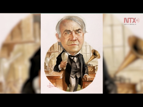 Thomas Alva Edison, inventor de la bombilla eléctrica - YouTube