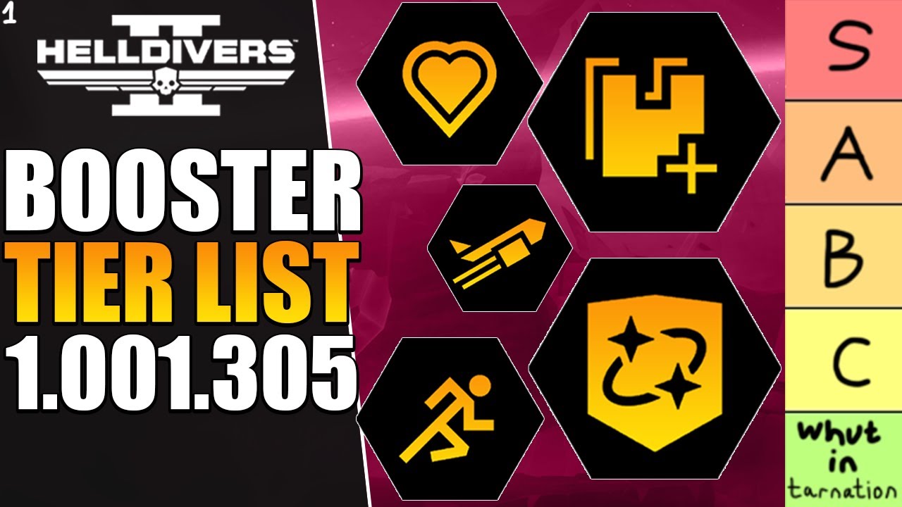 Booster Tier List for Helldivers 2 - YouTube
