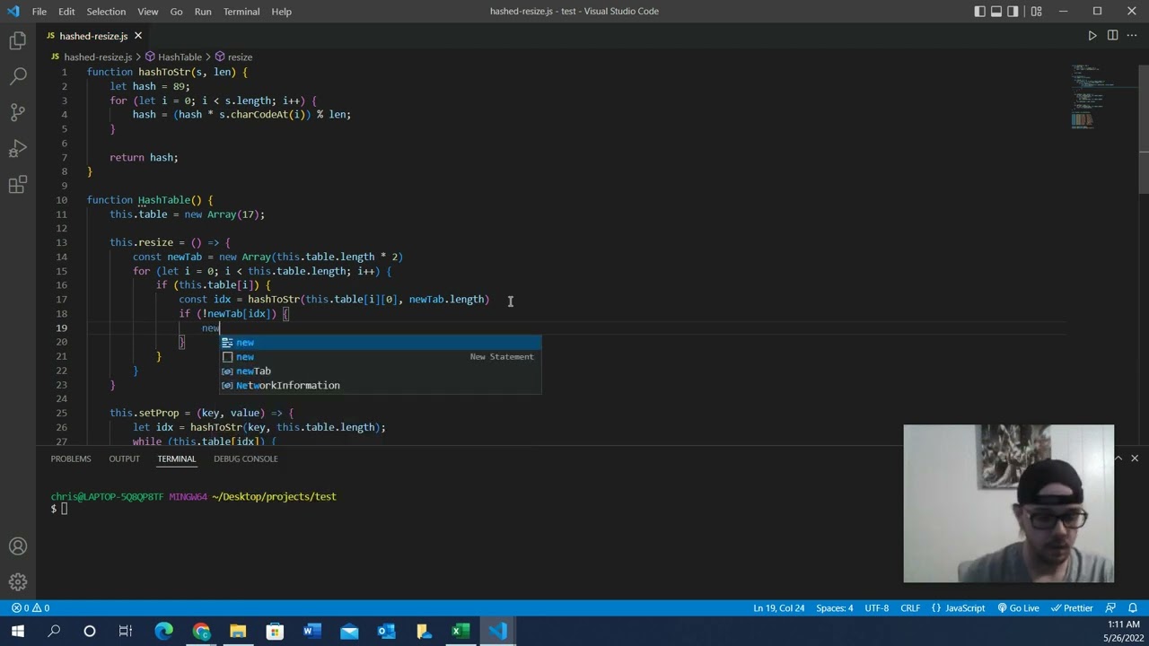 Hash Tables (Part 3: Resizing) - YouTube