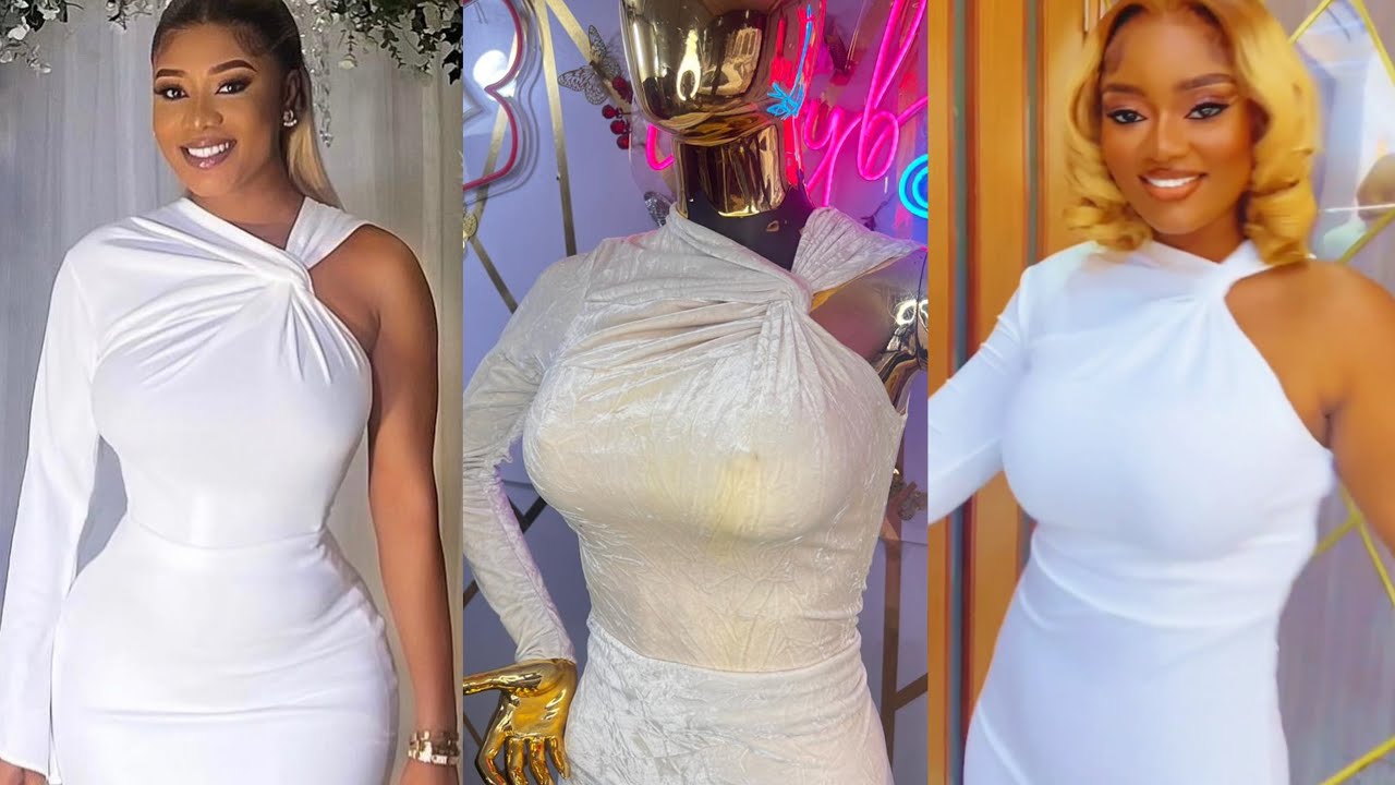 How to make an Asymmetric Twisted Neckline Dress with Elegant Draping ...