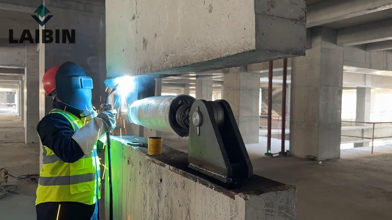 Viscous Fluid Damper production installation process : Earthquake ...