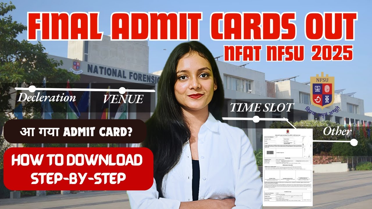 Finally Admit cards are out ! NFAT NFSU 2025 | Priyanshi Jain ...